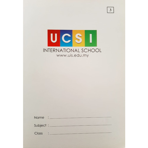 UCSI Exercise Book No.3 A4 Medium Square 70g 80pgs (13mm)